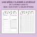 5AM Daily Planner Printable A4 A5 Letter Half, Hourly Tabs, 6 Ring ...
