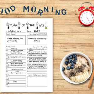 5AM Daily Planner Printable A4, Hourly Printable Planner Tabs, Six Ring ...