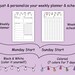 Weekly WFH Planner & Schedule Printable A5 ' Remote Worker Undated ...