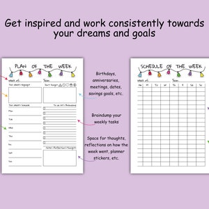 Weekly WFH Planner & Schedule Printable A5 ' Remote Worker Undated ...