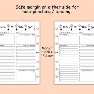 5AM Daily Planner Printable A4 A5 Letter Half, Hourly Tabs, 6 Ring ...