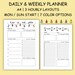 5AM Daily Planner Printable A4 A5 Letter Half, Hourly Tabs, 6 Ring ...