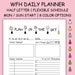 WFH Planner Daily Printable Half Letter Visual Schedule - Etsy