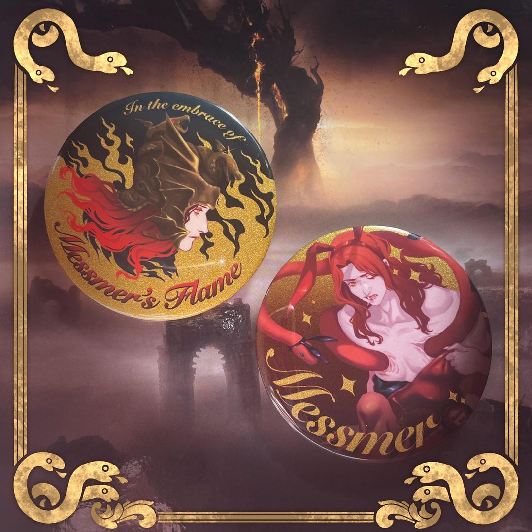 Elden Ring - Messmer the Impaler Large Button Badge - Etsy