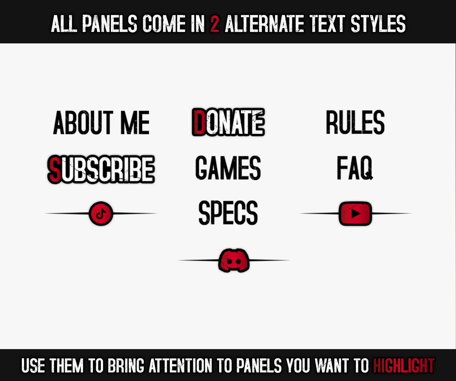 Resident Evil Twitch Panels Set for Horror Streamers - Etsy