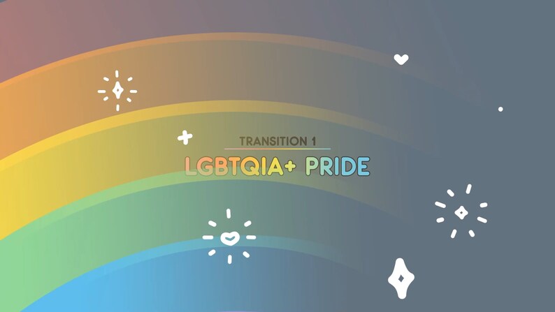 Rainbow LGBTQ Pride Stinger Transitions With Lesbian Gay - Etsy
