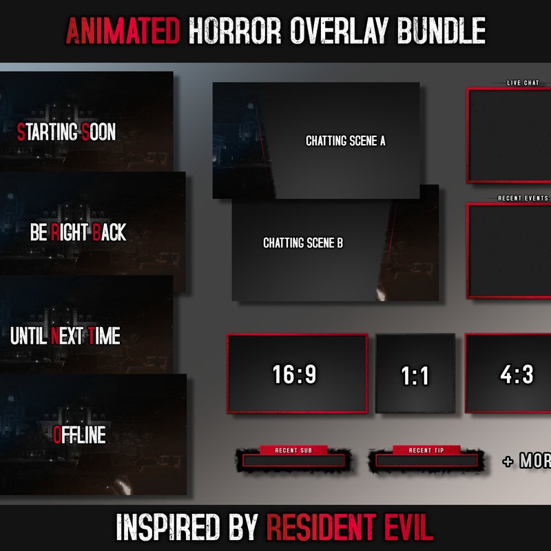 Stream Overlays Resident Evil - Etsy