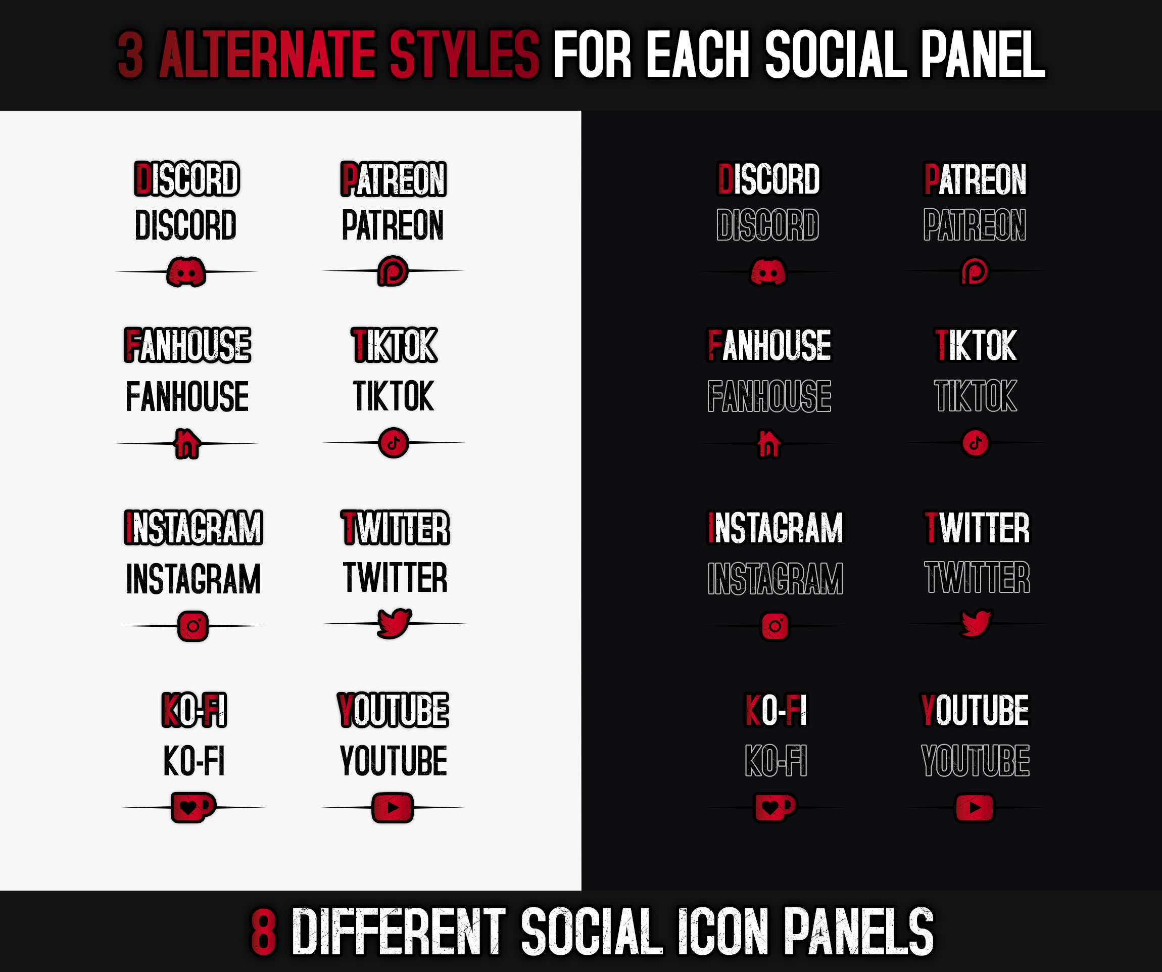 Resident Evil Twitch Panels Set for Horror Streamers - Etsy