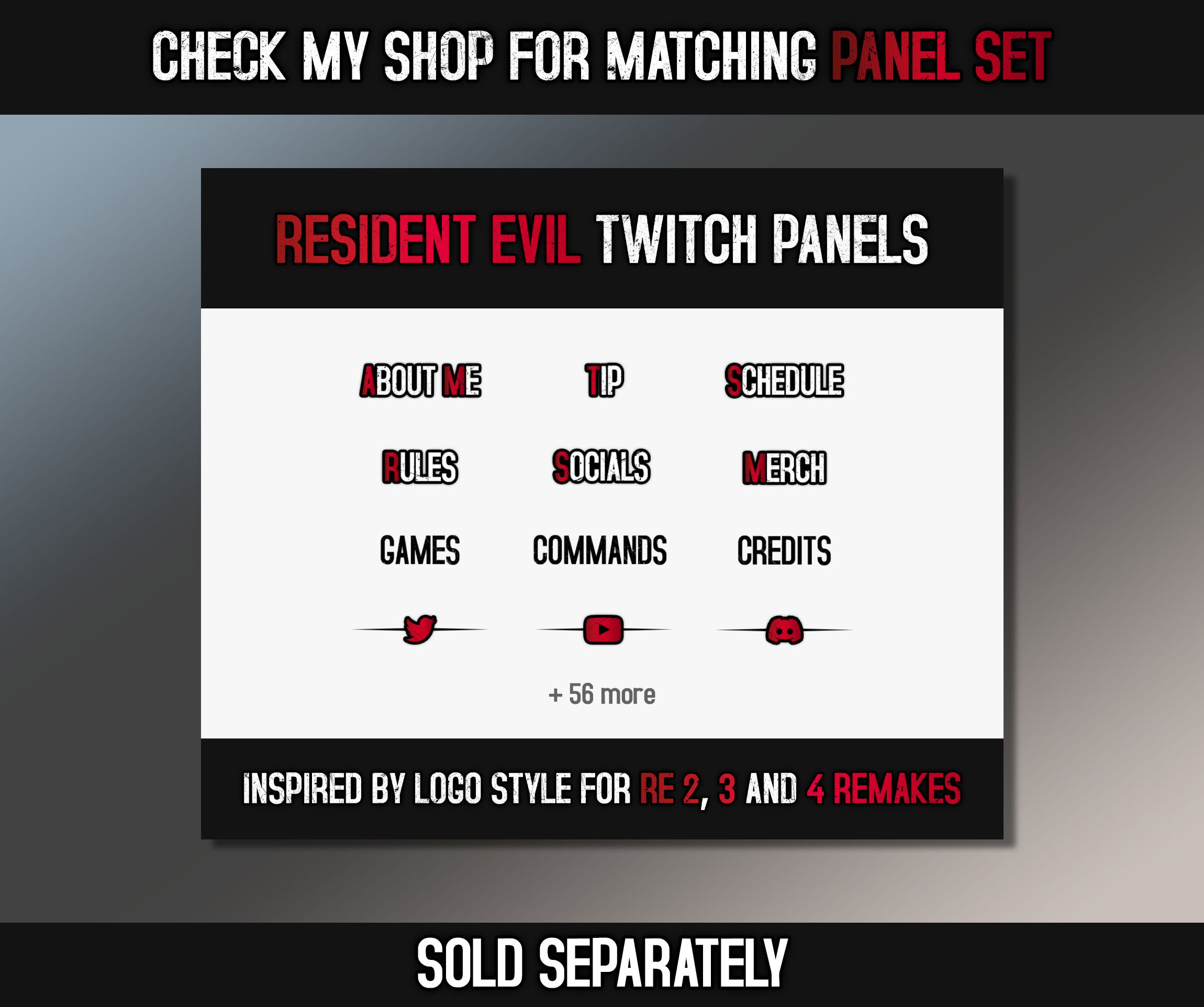 Resident Evil Inspired Animated Horror Twitch Stream Overlay Package - Etsy