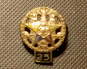 Masonic 25 Year Pin - Etsy