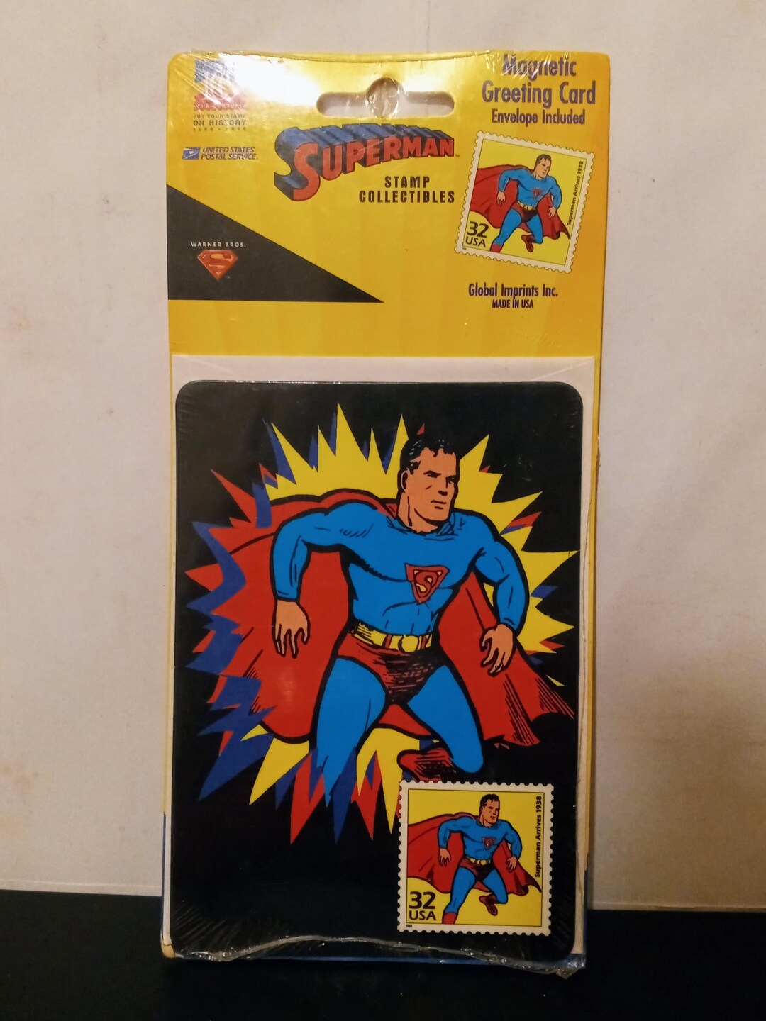 1998 DC Comics Superman Magnet Greeting Card Stamp Collection - Etsy