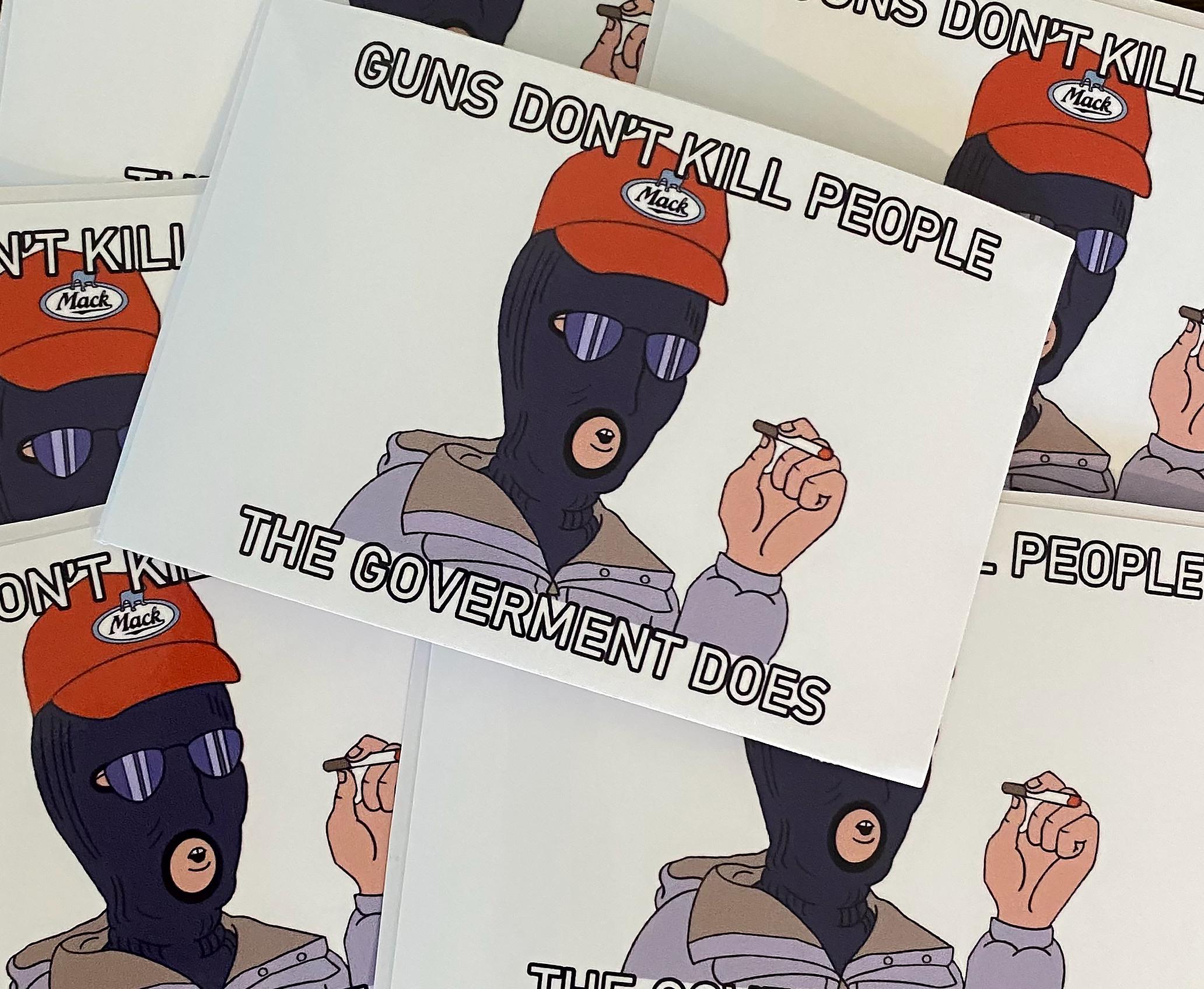 Dale Gribble 'the Government Does' Decal Sticker 8cm X 12cm - Etsy