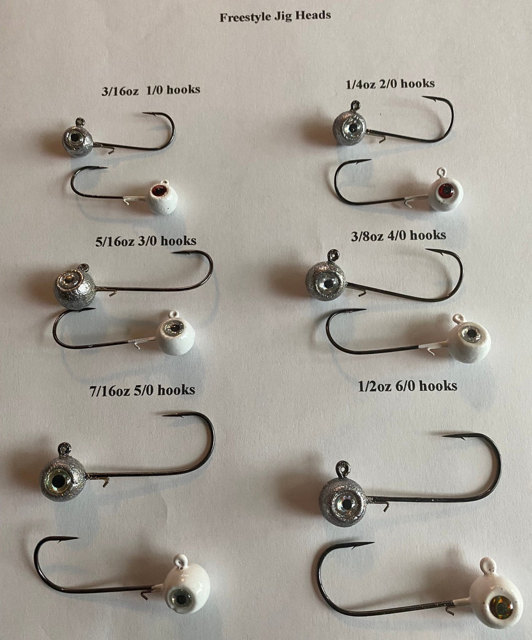 Freestyle Jigs Has Mustad 32746 Hooks Assorted Sizes 3pcs - Etsy