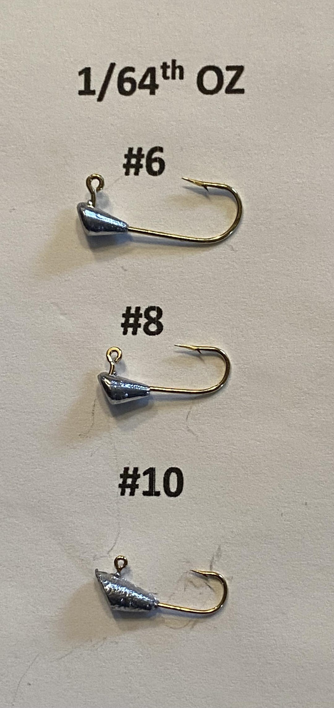 1/64oz Shad Dart Jigs With Gold Hooks 3 Sizes - Etsy