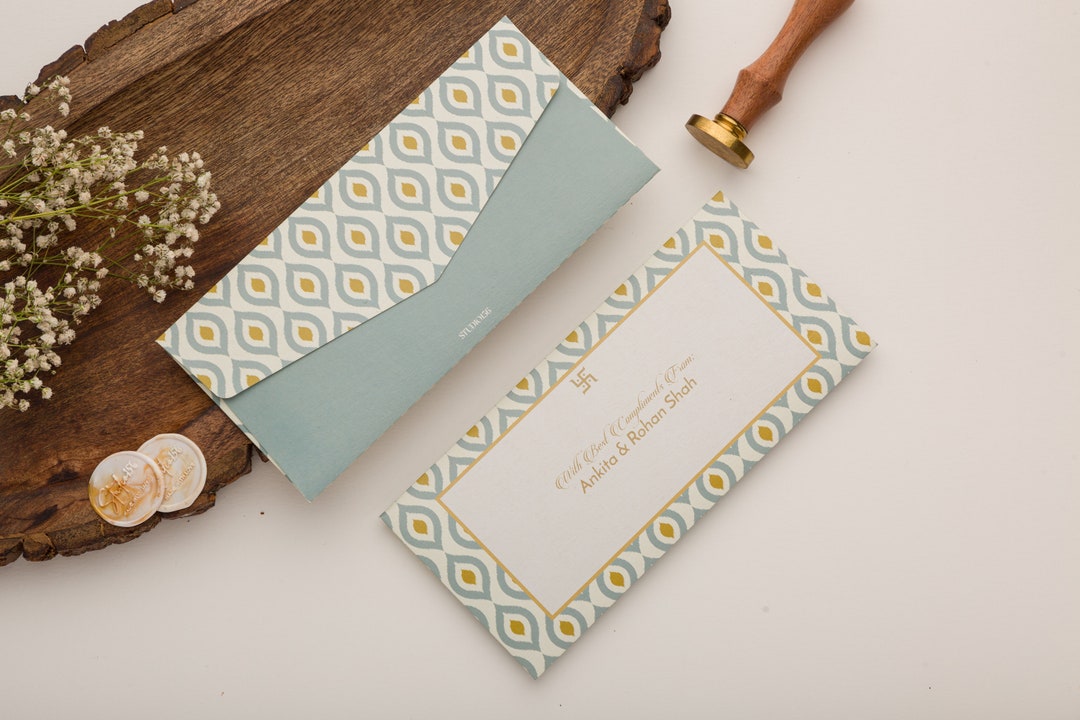 Personalised Money Envelope | Cash Envelope | Shagun Cover | Pack of 25 ...