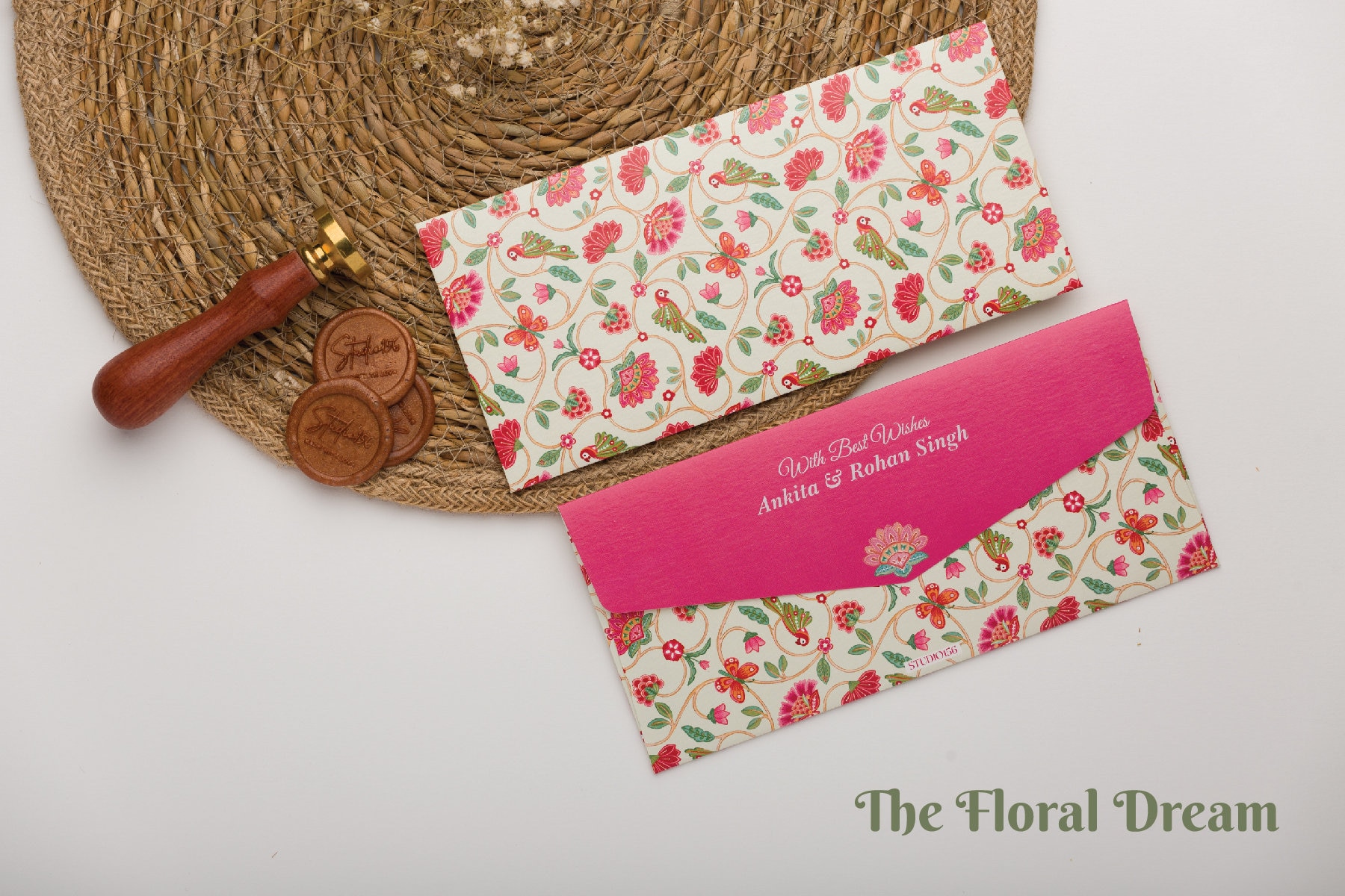 Personalised Money Envelope shagun Cover Festive Cash Envelope floral ...