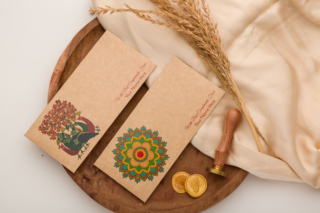 Personalised Money Envelopes, Handmade in India Shagun Cover Diwali ...