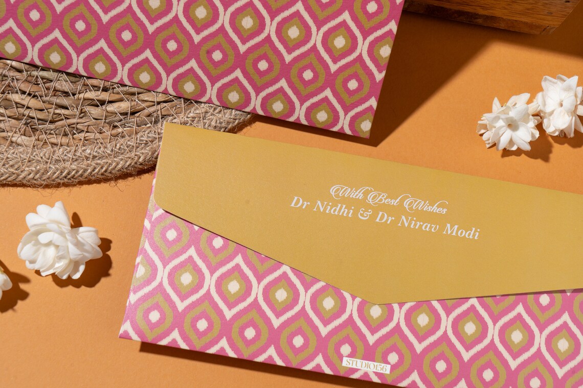Personalised Money Envelope shagun Cover Festive Cash Envelope floral ...