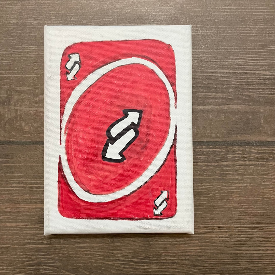 Red Uno Reverse Card - Etsy