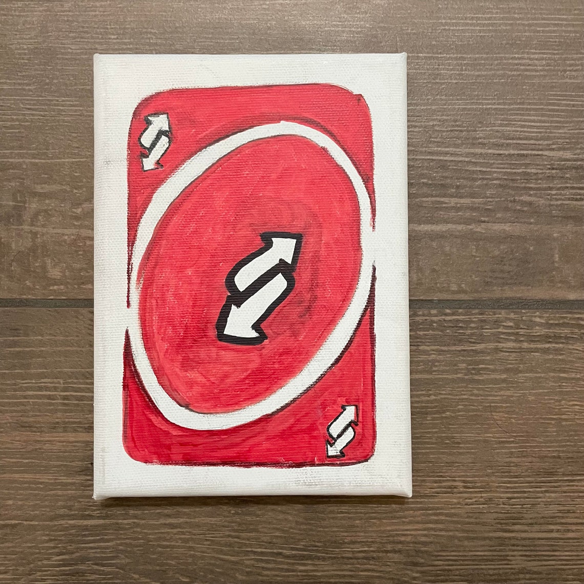 Red Uno Reverse Card - Etsy