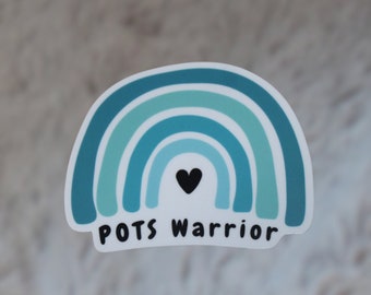 POTS Awareness Sticker, Postural Orthostatic Tachycardia Syndrome, Teal ...