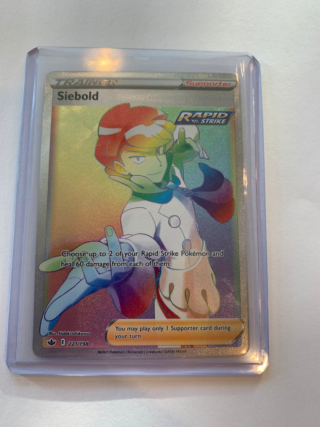 Buy Siebold Rainbow Rare Trainer Pokemon Card Online in India - Etsy