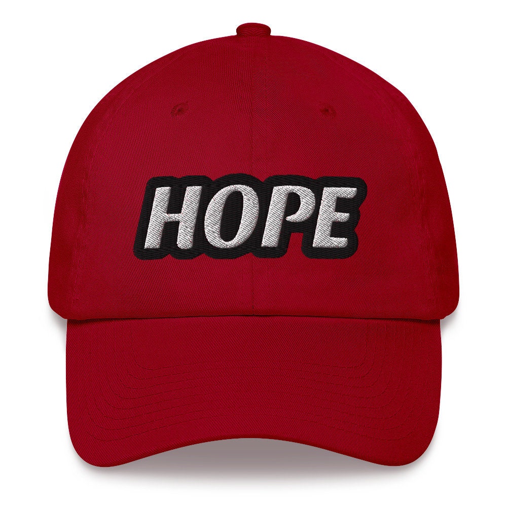 Embroidered Hope Hat, Faith Hope Love, 1 Corinthians 13:13, Christian ...