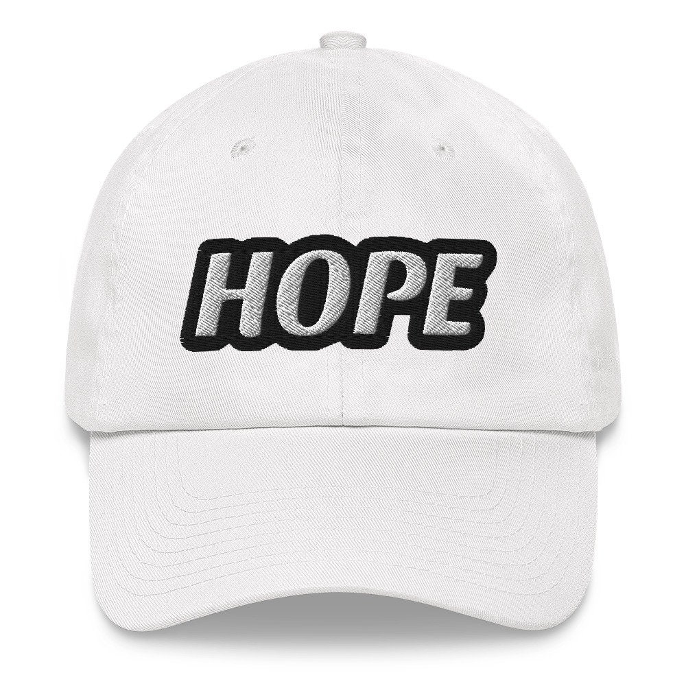Embroidered Hope Hat, Faith Hope Love, 1 Corinthians 13:13, Christian ...