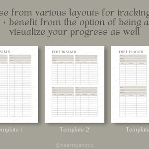 Debt Tracker Printable, Debt Payoff Planner, Debt Tracker Log, Simple ...
