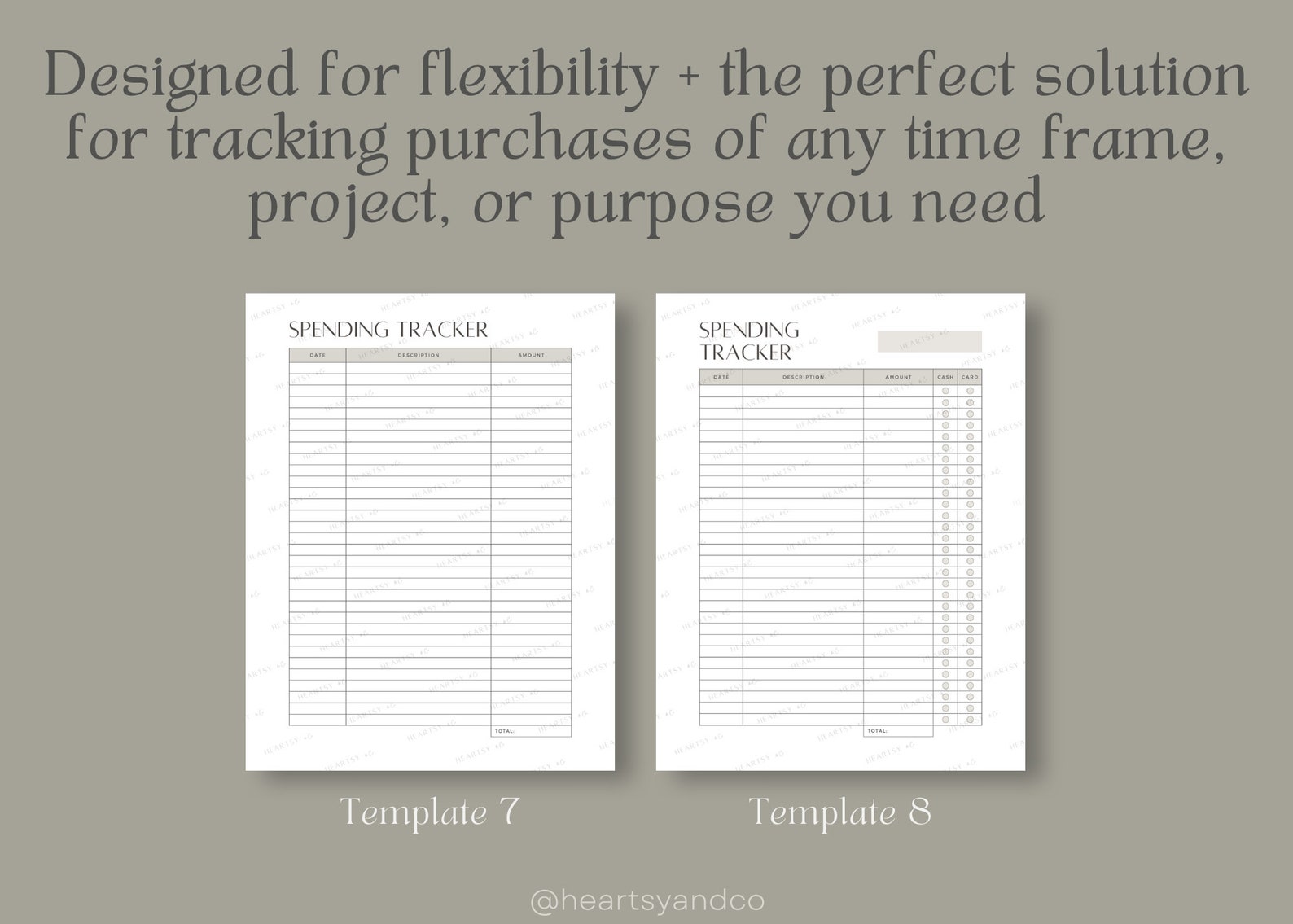 Spending Tracker Printable, Simple Spending Log, Expense Tracker ...