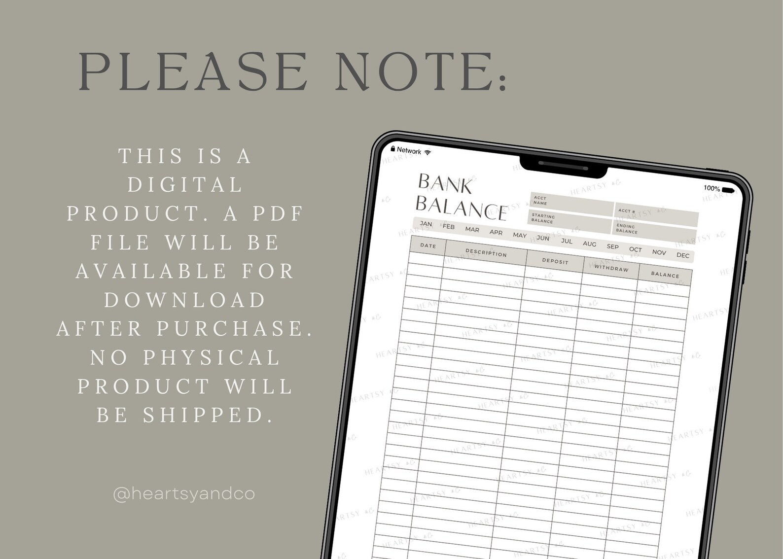 Bank Balance Tracker Printable, Beginner Spending Tracker, Finance ...