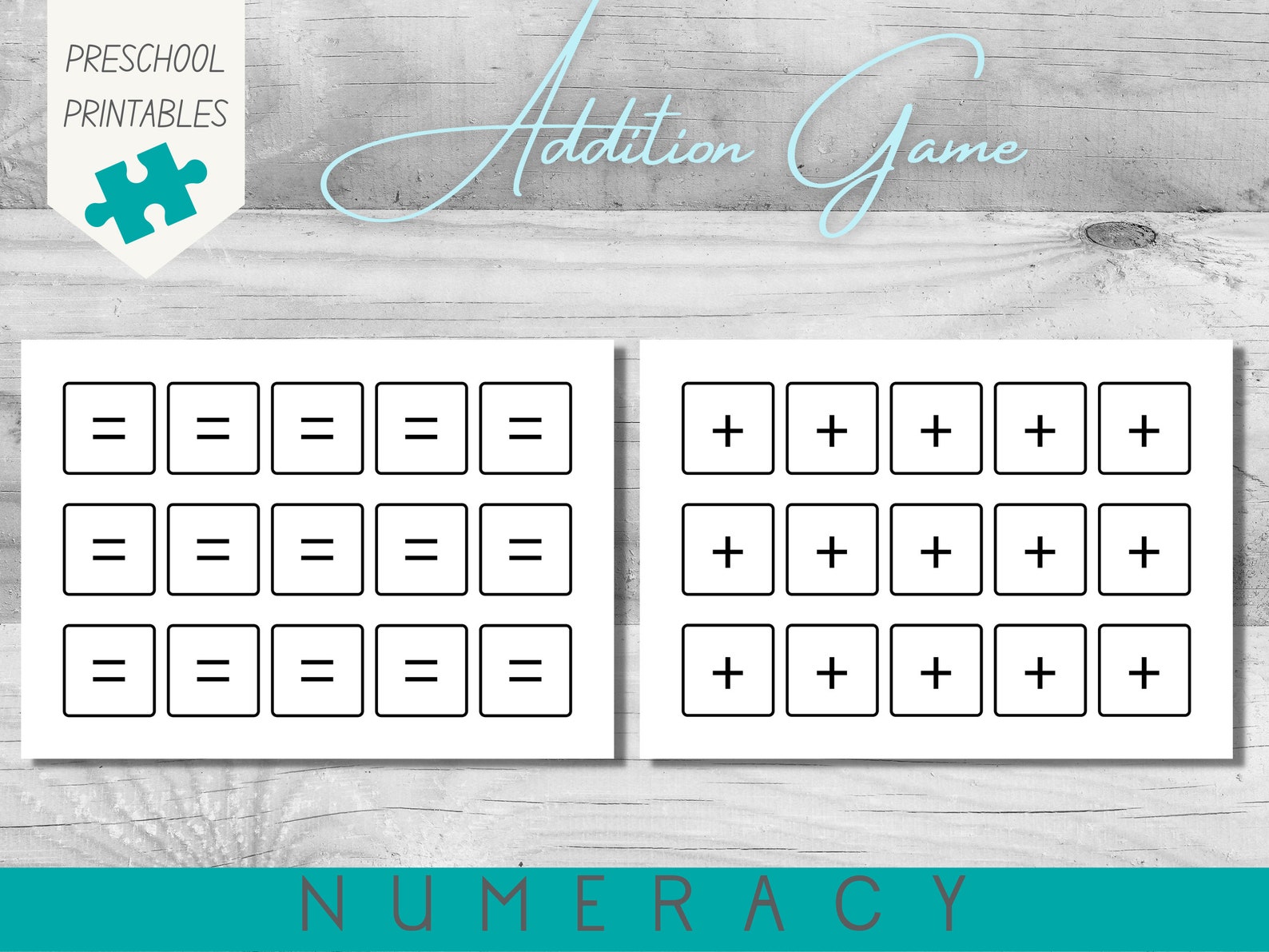 Preschool Addition Game Activity | Homeschool Maths | Concrete Maths ...