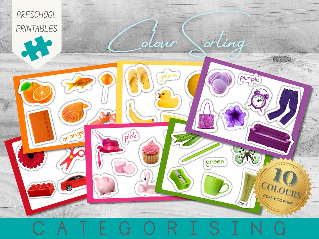 Colour Categorising and Sorting Activity | 10 Colours | Matching ...
