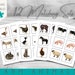 Farm Animal Matching Cards | 12 Sets | PDF Printable - Etsy
