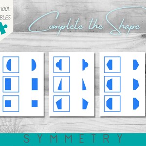 Symmetry & Shapes Activity for Preschool and Homeschool | Perceptual ...