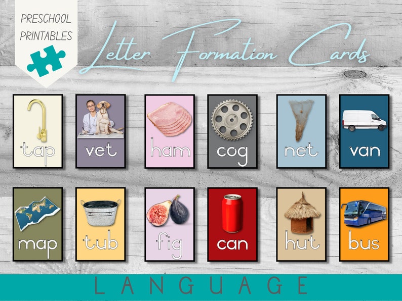 CVC Words Letter Formation Activity | Phonics | Writing Skills ...