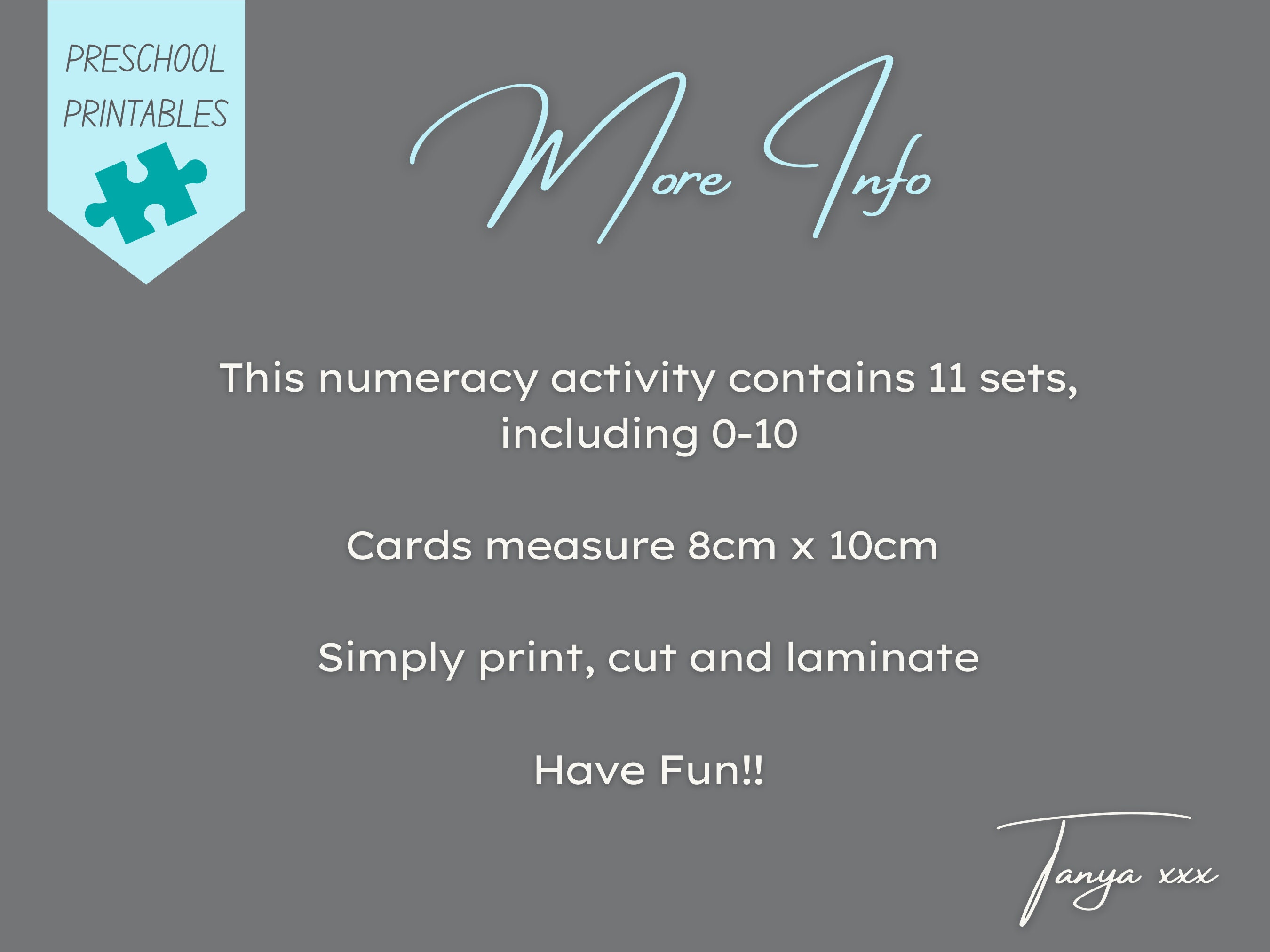 Preschool Counting Activity | Matching Cards | Numbers 0 - 10 | PDF ...