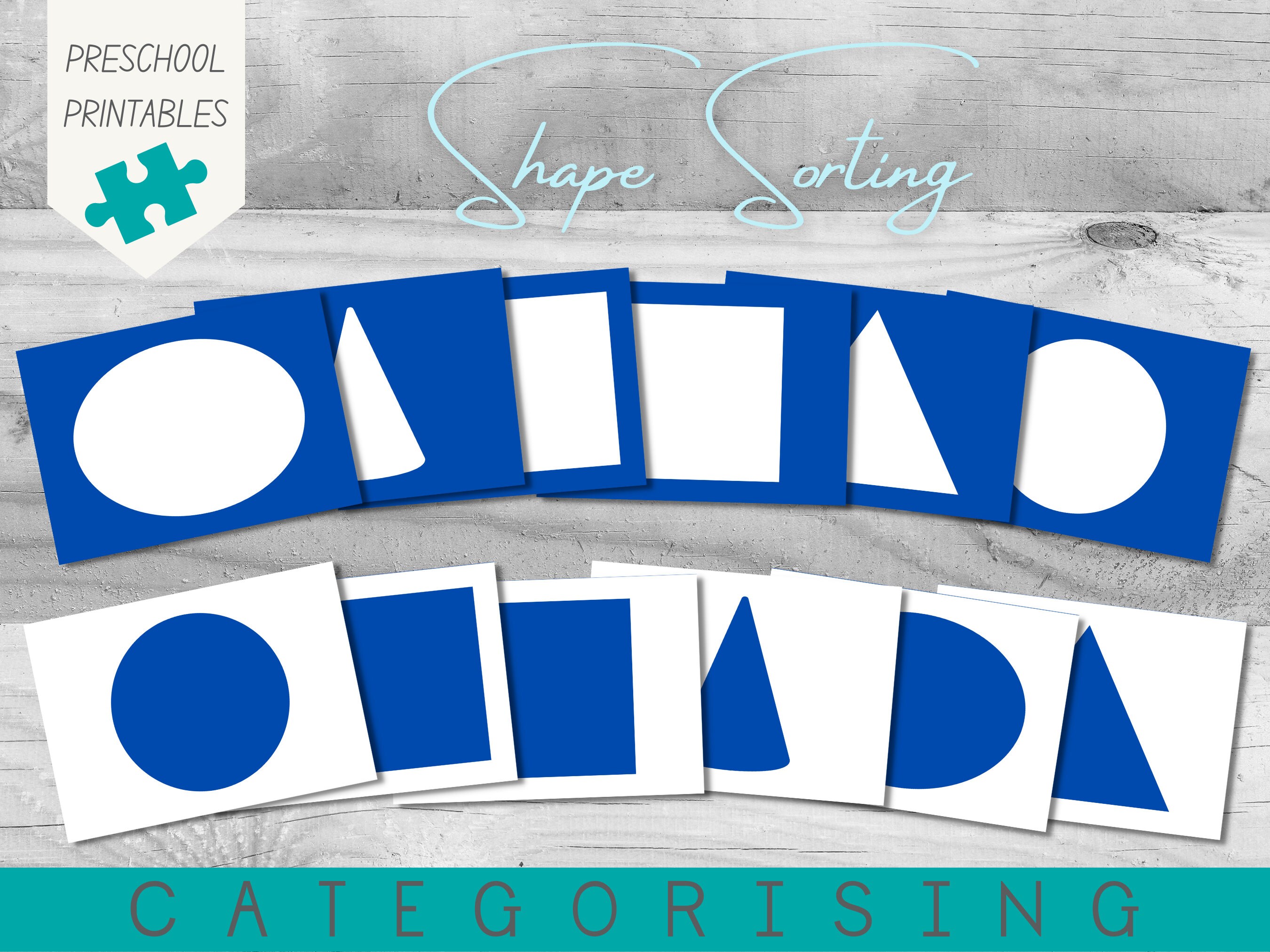 Shape Categorising & Recognition Sorting Activity Preschool Shapes ...