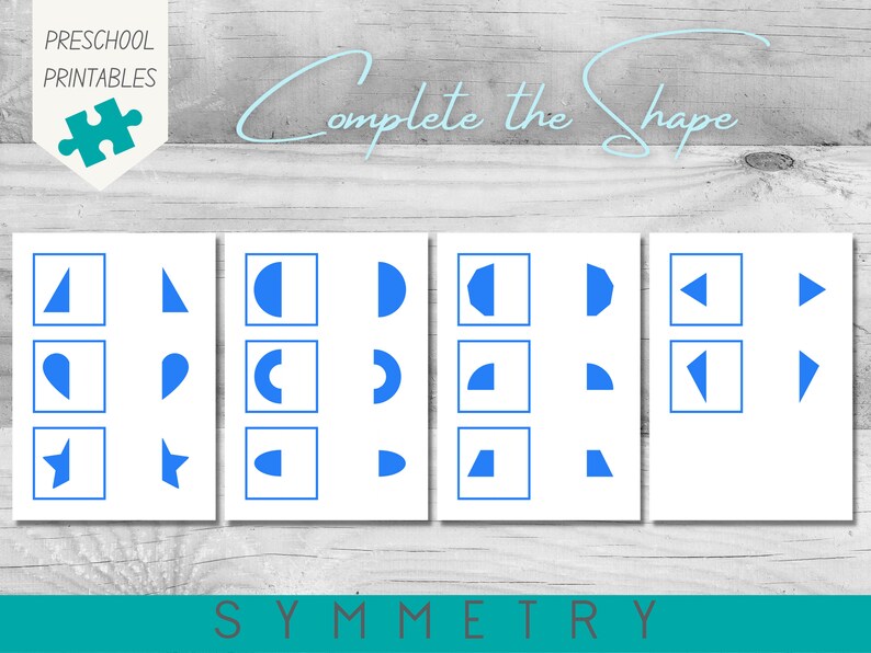 Symmetry & Shapes Activity for Preschool and Homeschool | Perceptual ...