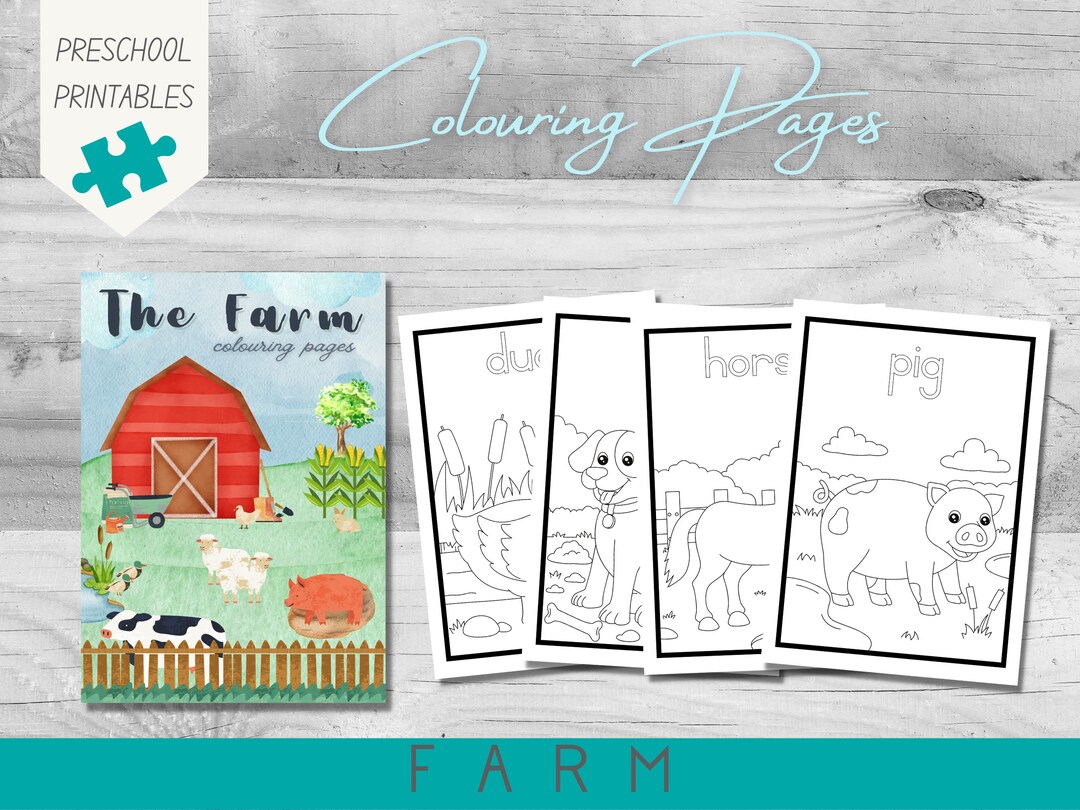 Farm Colouring Pages | Preschool Activity | Home & School | Farm ...