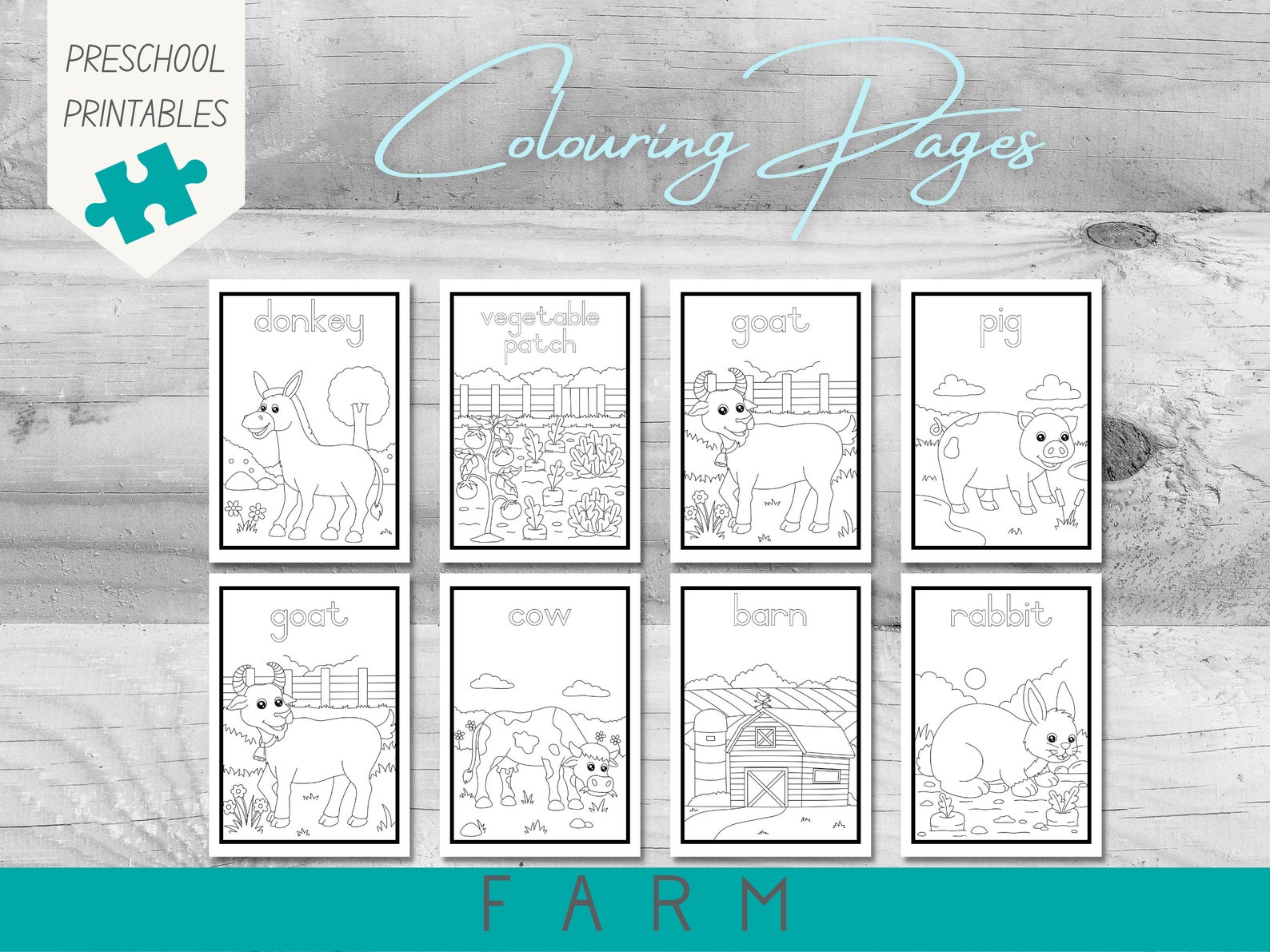 Farm Colouring Pages | Preschool Activity | Home & School | Farm ...