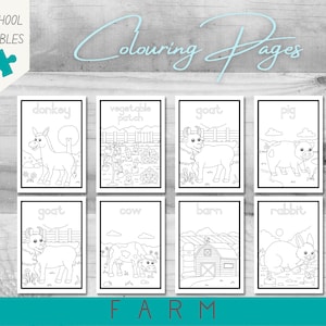 Farm Colouring Pages | Preschool Activity | Home & School | Farm ...