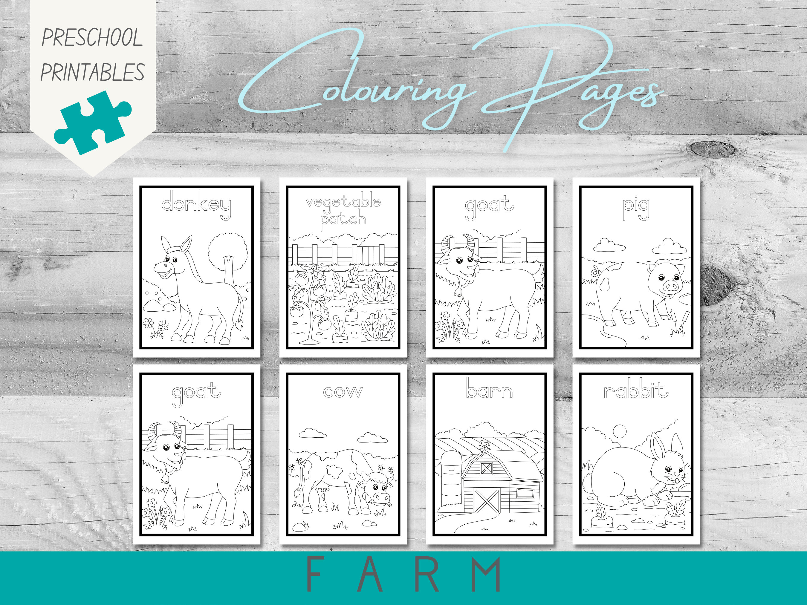 Farm Colouring Pages | Preschool Activity | Home & School | Farm ...