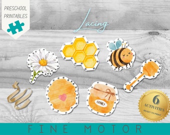 Sea Ocean Animals Lacing Card Activity | Preschool & Homeschool ...