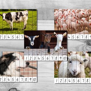 Farm Animals Number Puzzle | 1-10 | PDF Printable - Etsy
