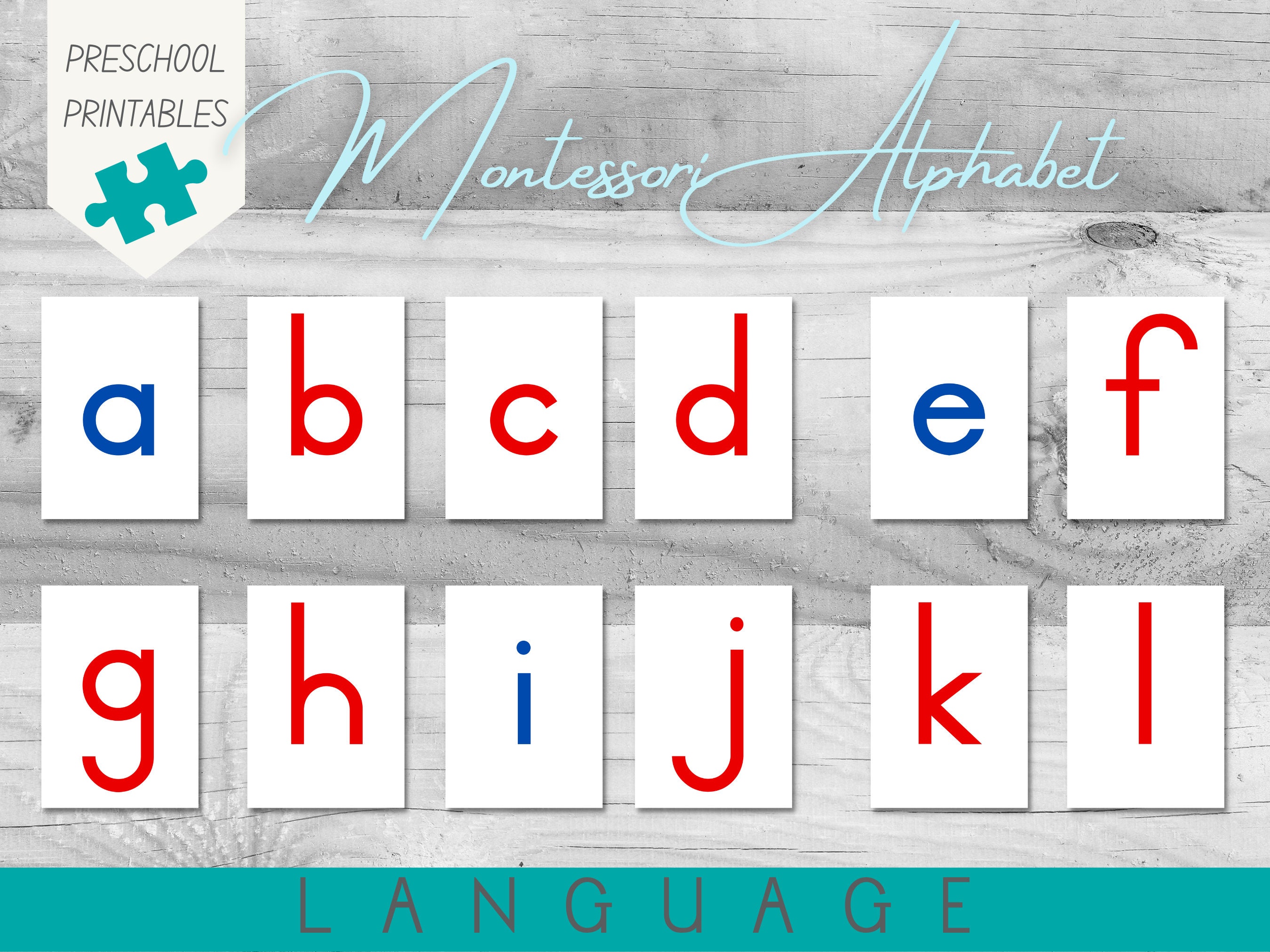 Montessori Moveable Alphabet Digital Download | PNG & PDF Formats ...