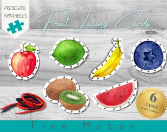 Sea Ocean Animals Lacing Card Activity | Preschool & Homeschool ...