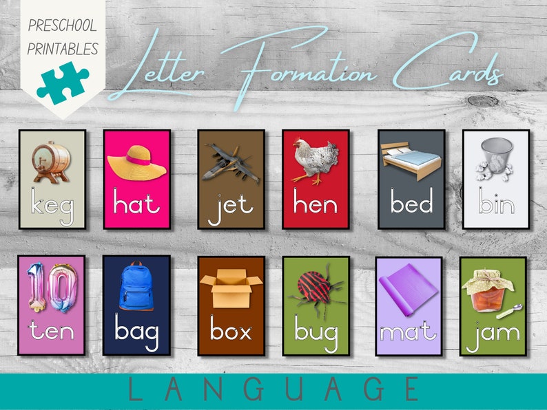 CVC Words Letter Formation Activity | Phonics | Writing Skills ...