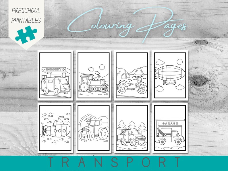 Transport Colouring Pages | Preschool Activity | Home & School ...