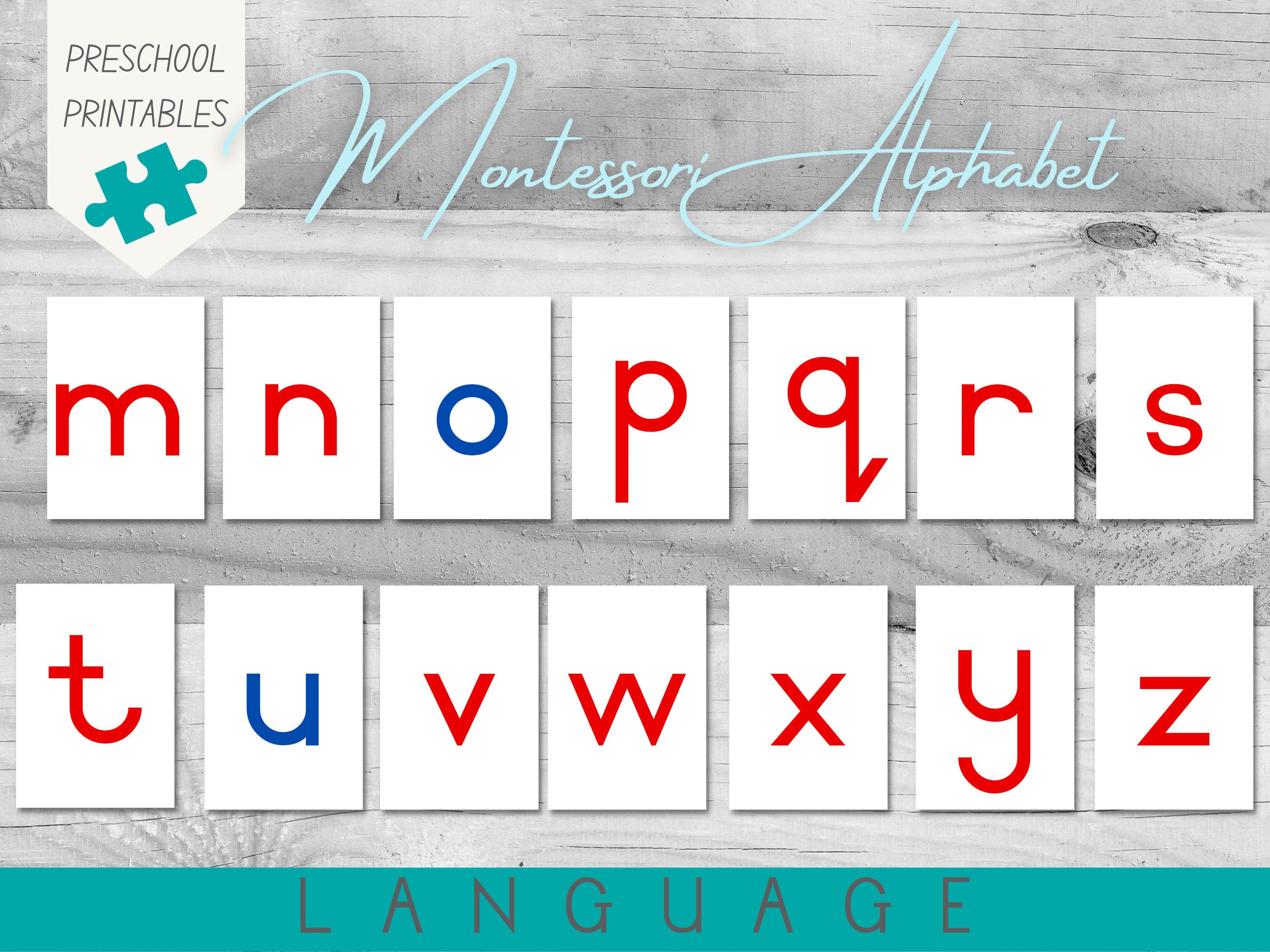 Montessori Moveable Alphabet Digital Download | PNG & PDF Formats ...